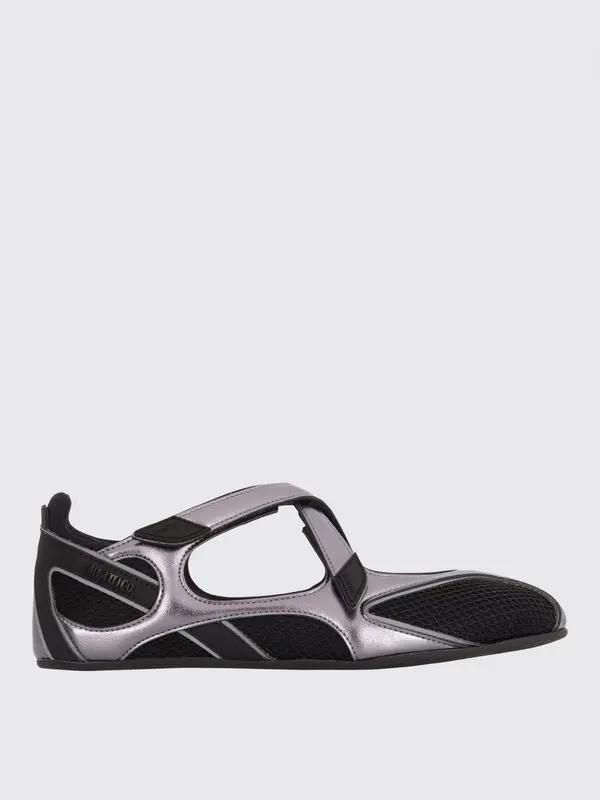Attico Bi-mesh Mary Jane Flats - Black
