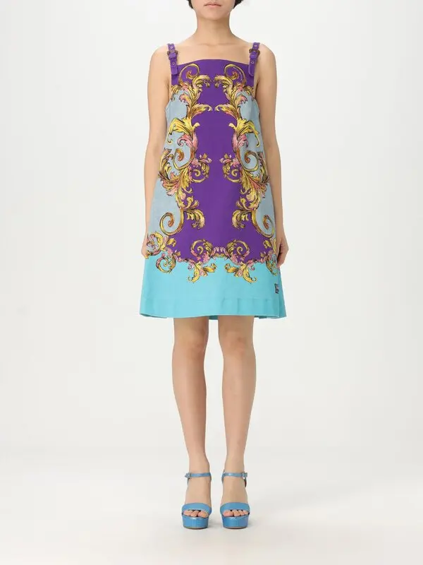 Versace Printed Strappy Dress