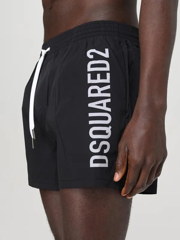 Dsquared2 Swim Shorts With Logo - Black