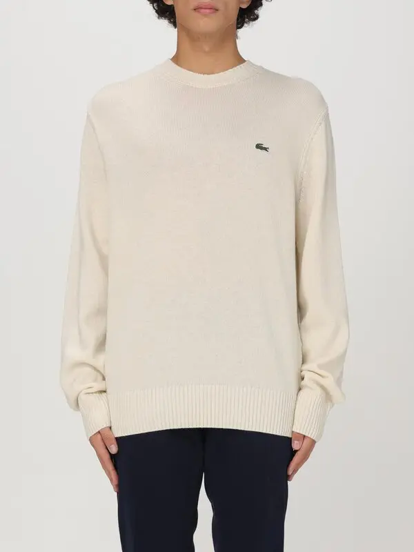 Lacoste Crew Neck Jumper - Yellow Cream
