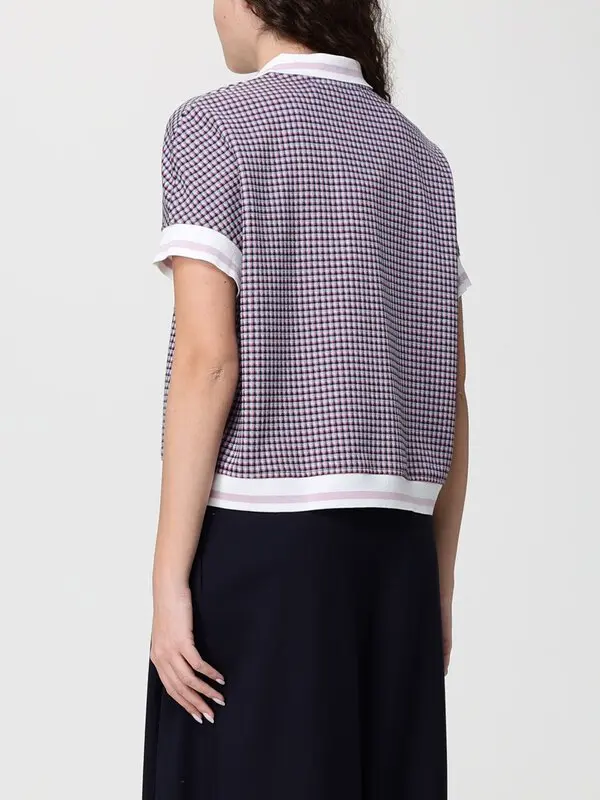 Marni Vichy Cotton Polo Shirt - Blush Pink