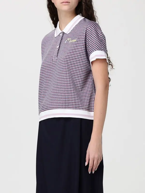 Marni Vichy Cotton Polo Shirt - Blush Pink