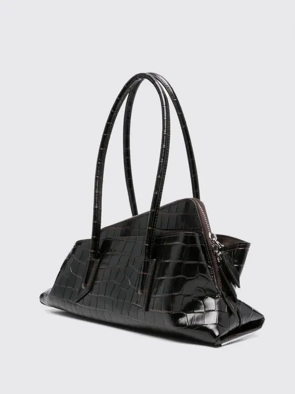 Attico Croc Effect Shoulder Bag