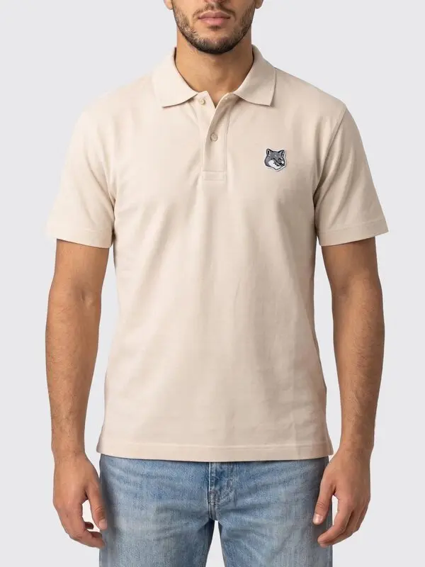 Maison Kitsuné Cotton Polo Shirt With Logo