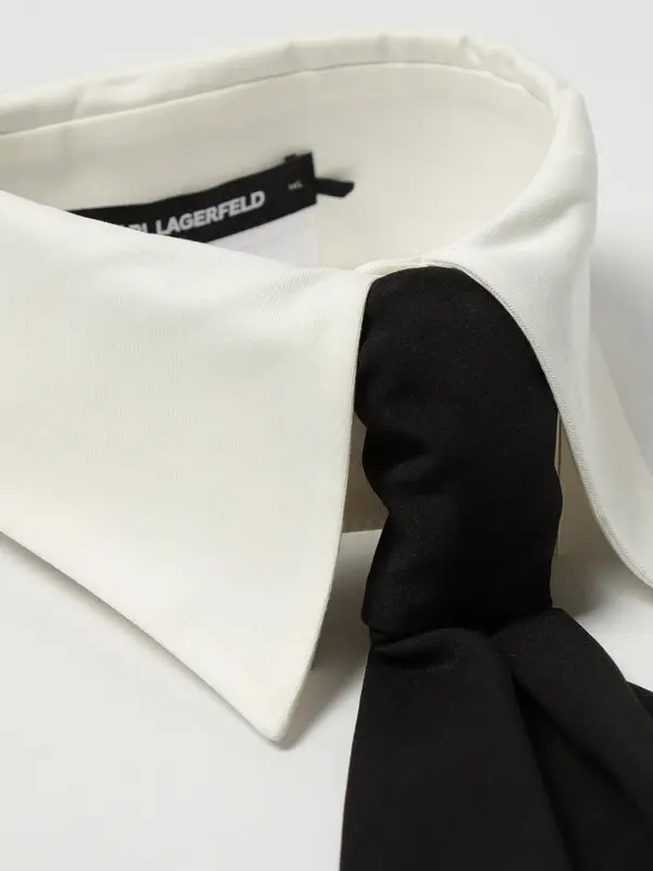 Karl Lagerfeld Tie Detail Collar