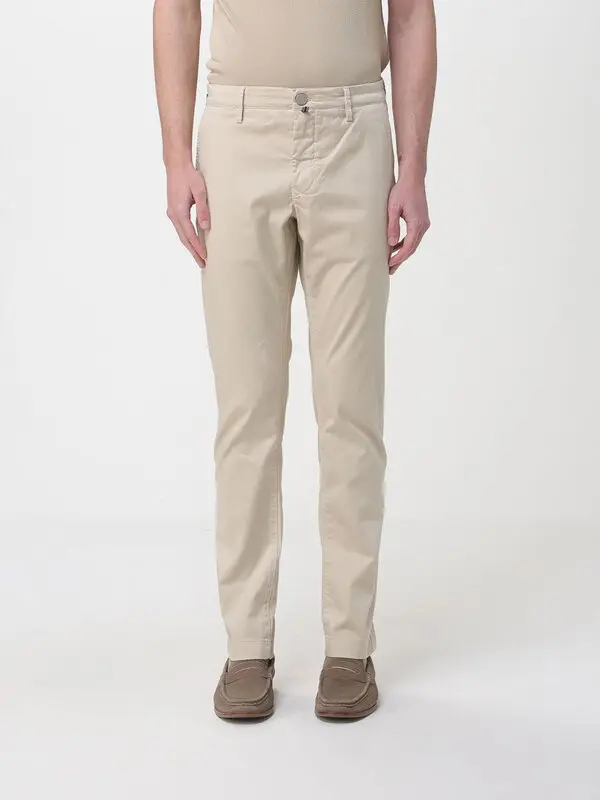 Jacob Cohen Stretch Cotton Slim Fit Trousers - Beige