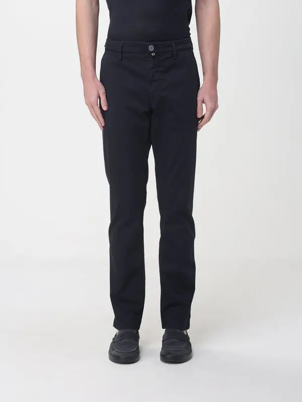 Jacob Cohen Stretch Cotton Slim Fit Trousers - Blue