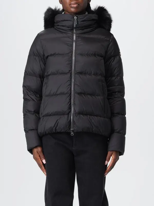 COLMAR Quilted Down Jacket With Fur Trimmed Hood