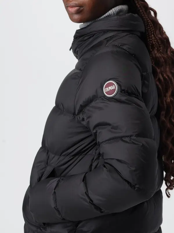 COLMAR Quilted Down Jacket With Fur Trimmed Hood