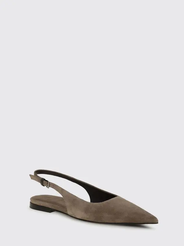 Brunello Cucinelli Suede Slingbacks