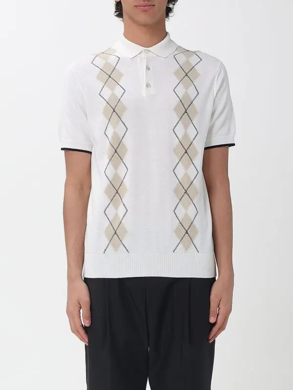 PAOLO PECORA Knitted Polo Shirt - White
