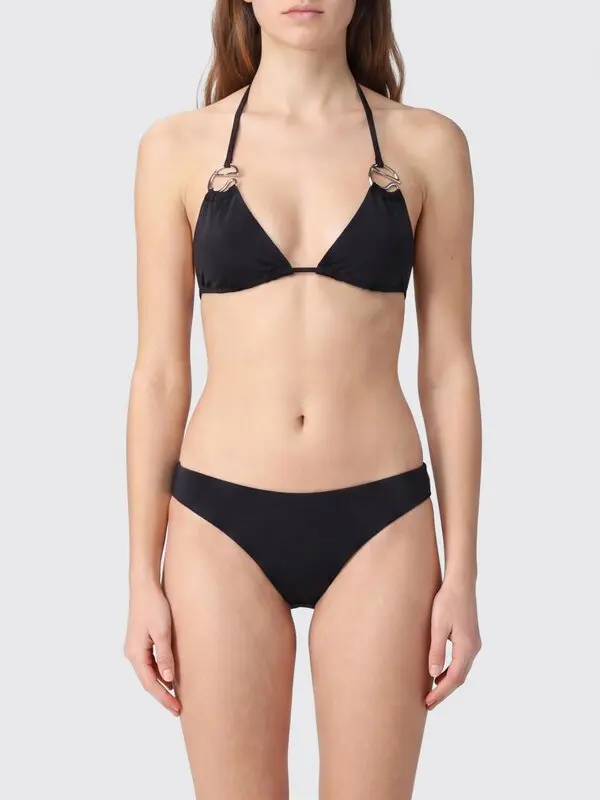 Coperni Triangle Bikini With Ring Detail - Black