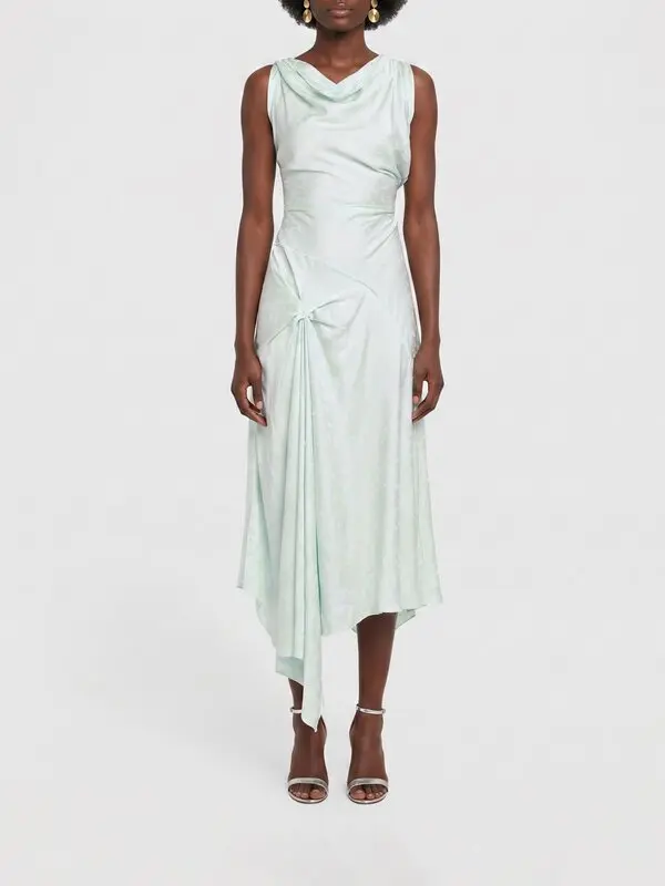 Victoria Beckham Asymmetric Viscose Dress