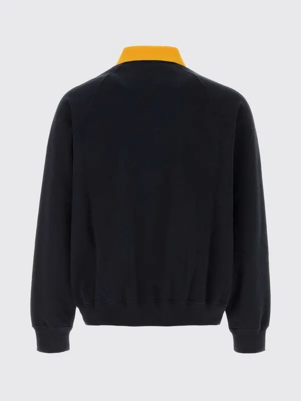 Versace Cotton Polo Shirt With Medusa Logo - Navy