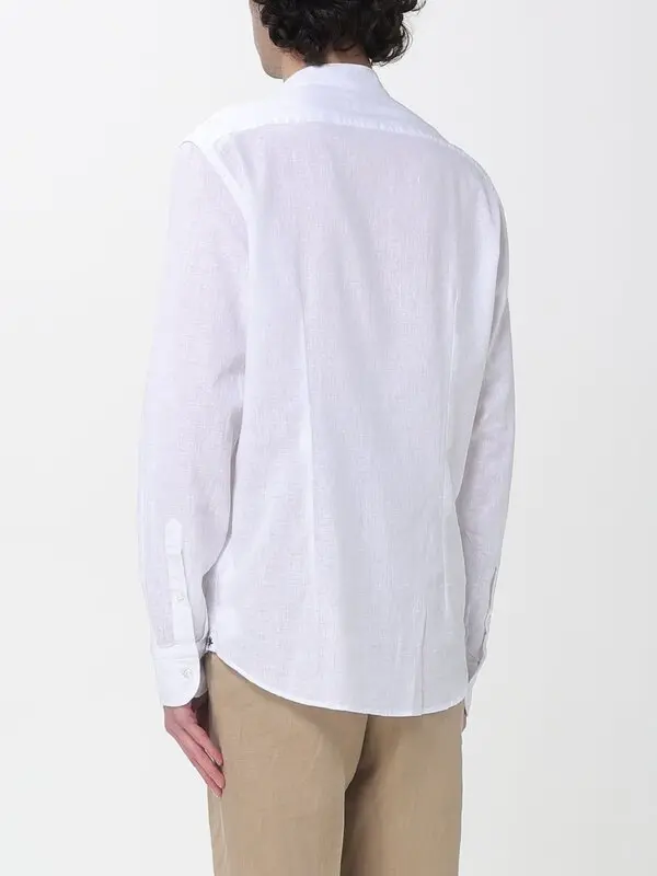 MANUEL RITZ Linen And Cotton Casual Shirt - White