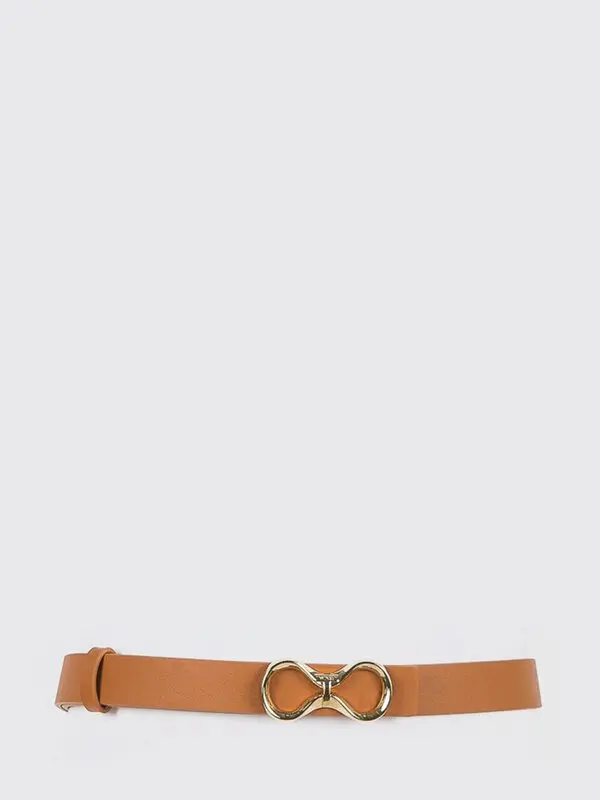 TWINSET Infinity Leather Belt - Peach