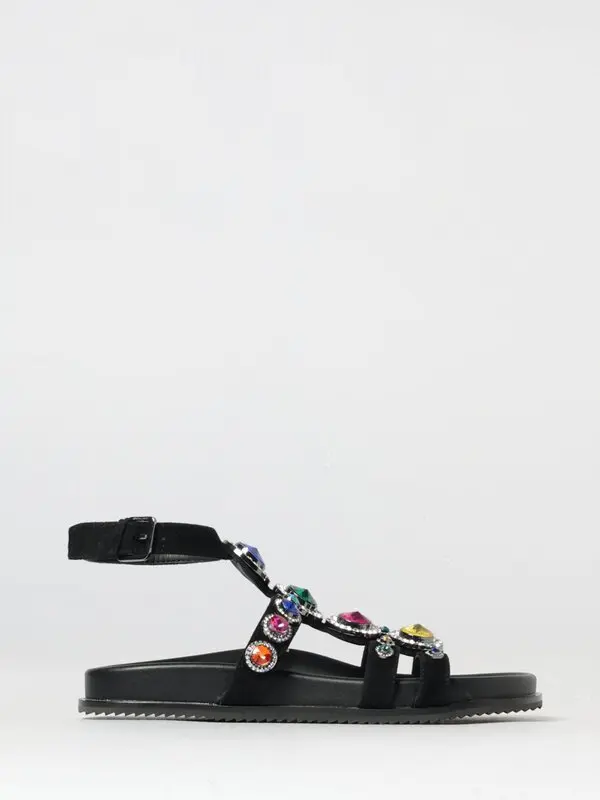 Kurt Geiger Octavia Suede Sandals With Rhinestones