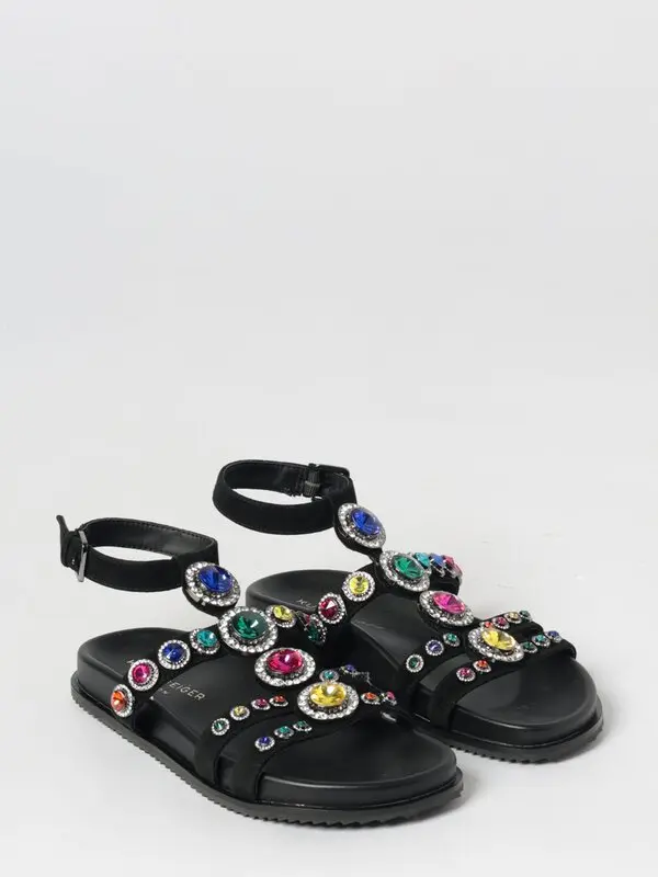 Kurt Geiger Octavia Suede Sandals With Rhinestones