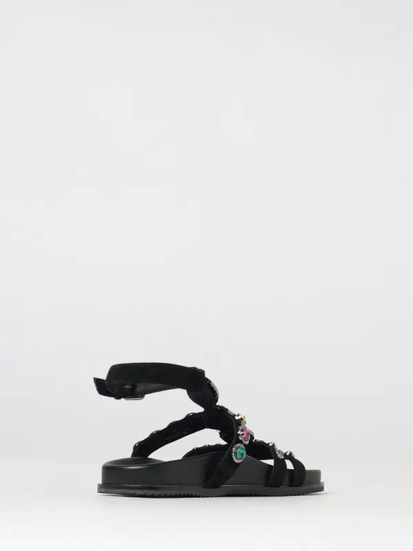 Kurt Geiger Octavia Suede Sandals With Rhinestones