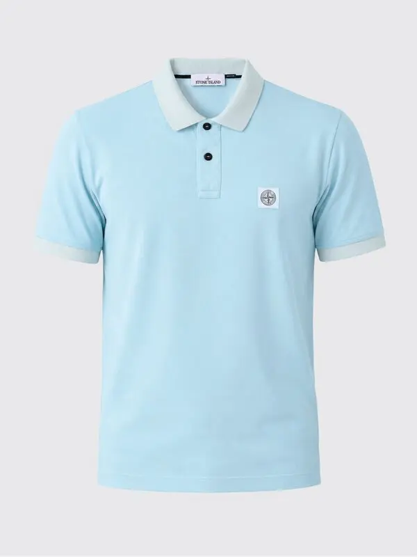 Stone Island Cotton Polo Shirt - Blue