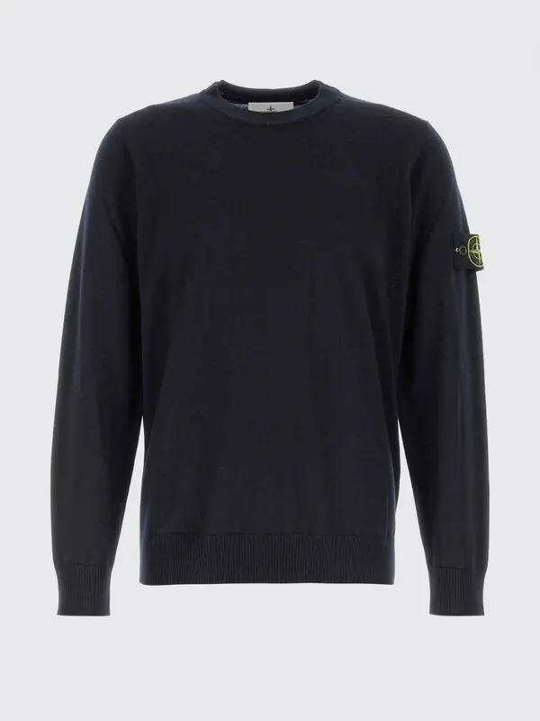 Stone Island Virgin Wool Crew Neck Jumper