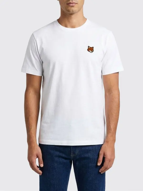 Maison Kitsuné Cotton T-shirt With Logo - White