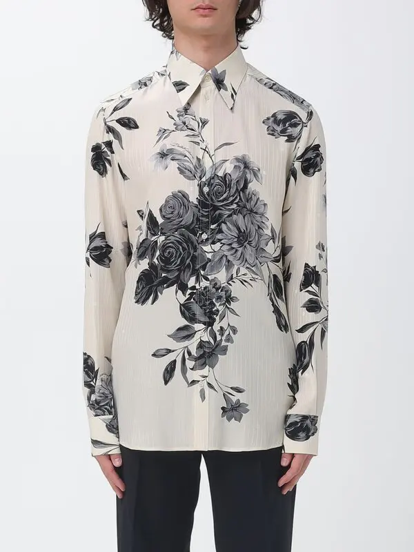 Dolce & Gabbana Floral Print Silk Shirt