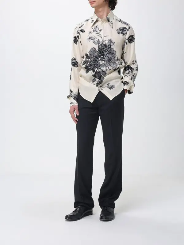 Dolce & Gabbana Floral Print Silk Shirt