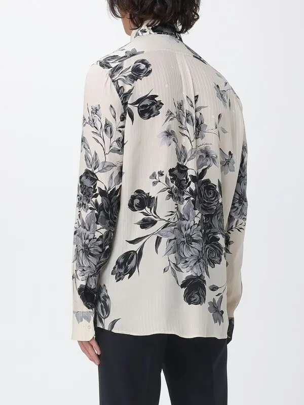 Dolce & Gabbana Floral Print Silk Shirt