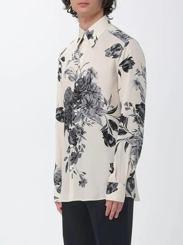 Dolce & Gabbana Floral Print Silk Shirt