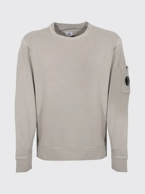 C.P. COMPANY Cotton Crew Neck Sweatshirt - Grey