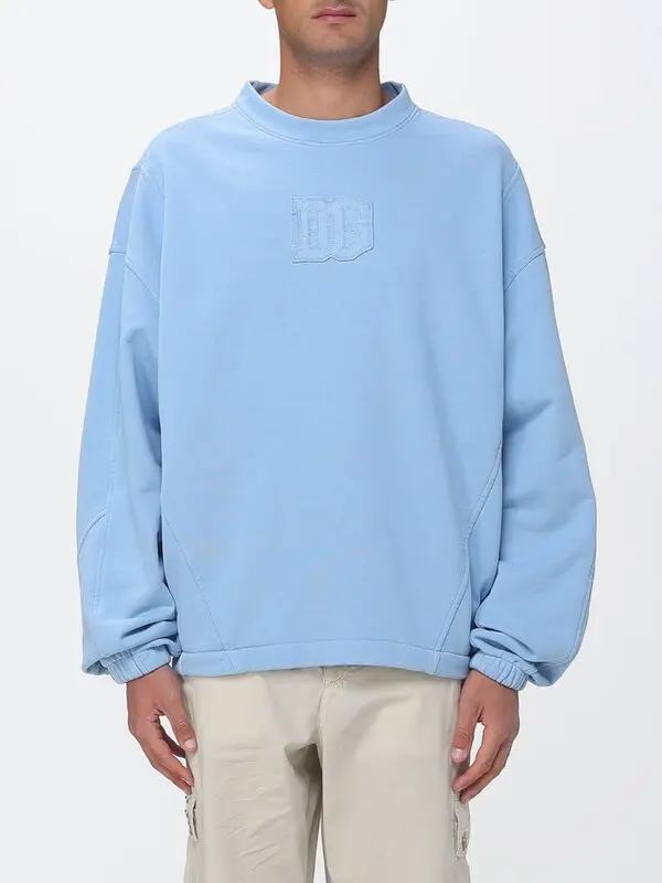 Dolce & Gabbana Cotton Sweatshirt With Dg Monogram Patch