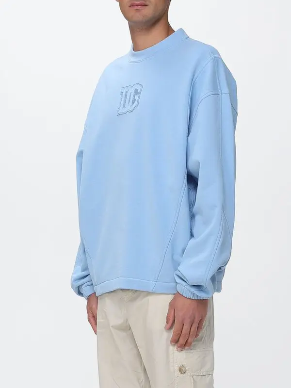 Dolce & Gabbana Cotton Sweatshirt With Dg Monogram Patch