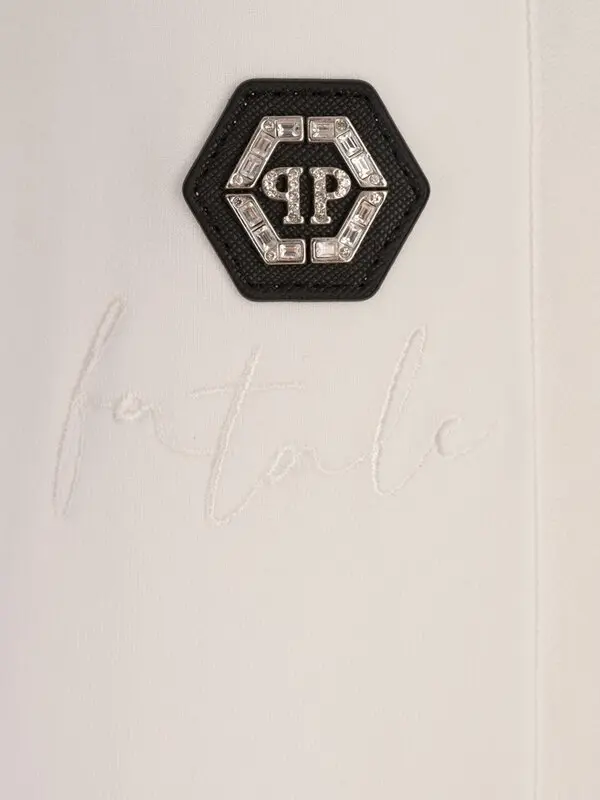 Philipp Plein Embellished Logo Trousers