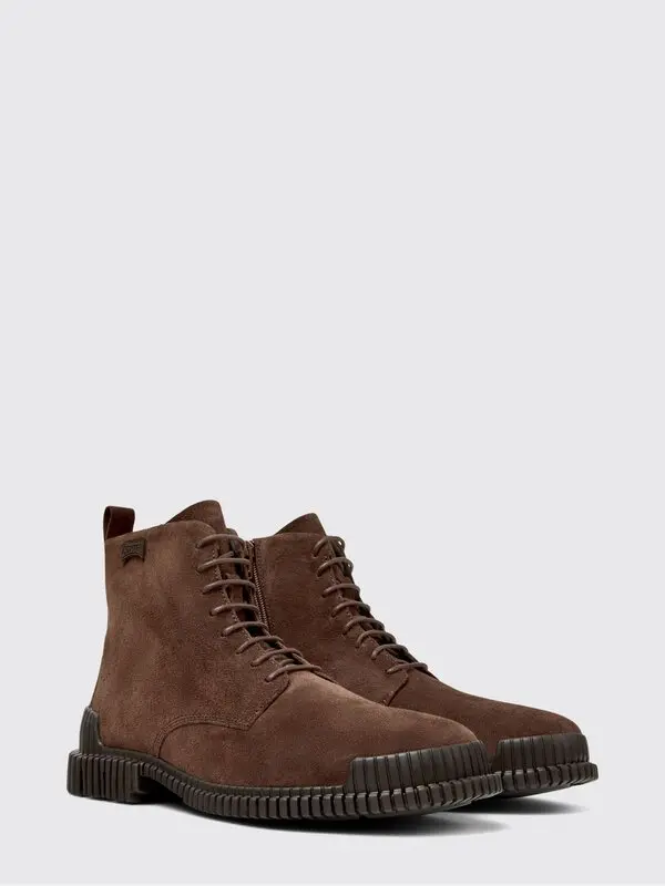 Camper Lace-up Suede Boots
