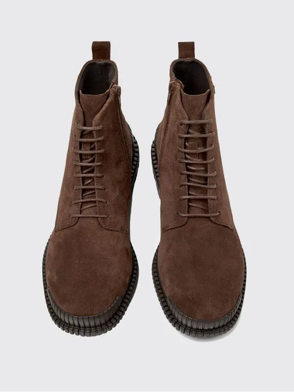 Camper Lace-up Suede Boots