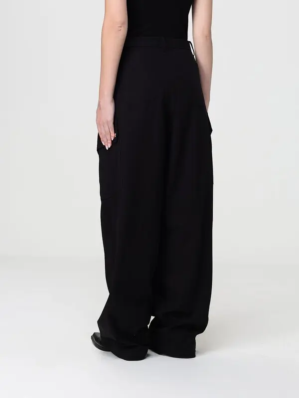 Pinko Cotton Cargo Trousers - Black