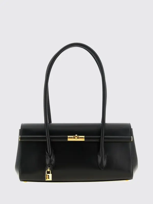 Dolce & Gabbana Marlene Grained Leather Shoulder Bag - Black