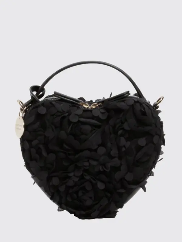 TWINSET Heart-shaped Bag In Synthetic Leather And Embellished Fabric