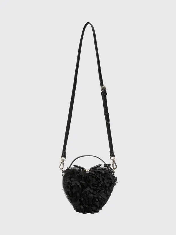 TWINSET Heart-shaped Bag In Synthetic Leather And Embellished Fabric