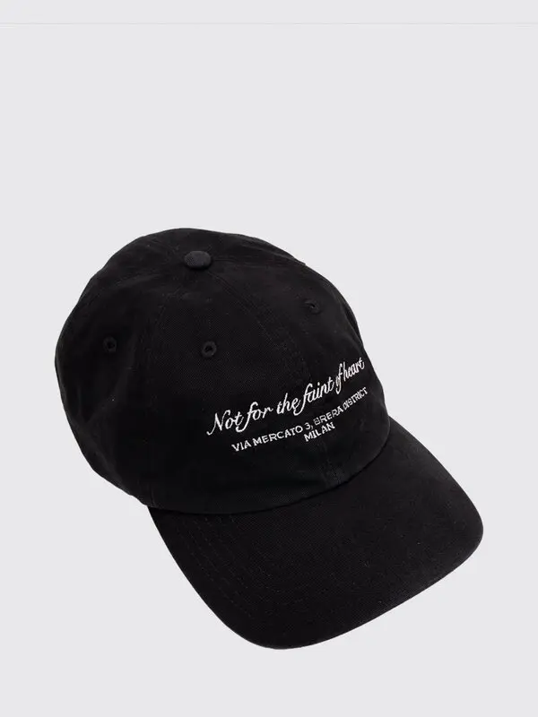 D1 MILANO Cotton Baseball Cap With Slogan