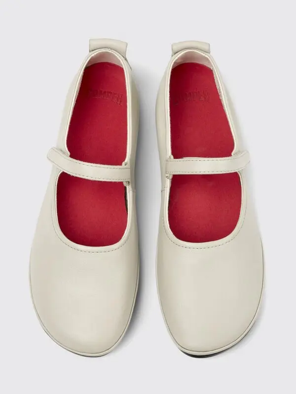 Camper Ballet Pumps With Strap Detail