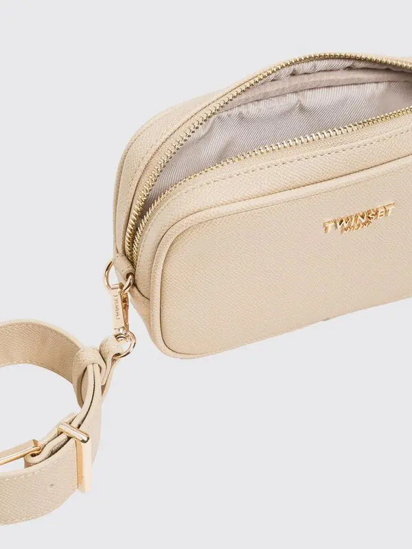 TWINSET Grained Synthetic Leather Crossbody Bag