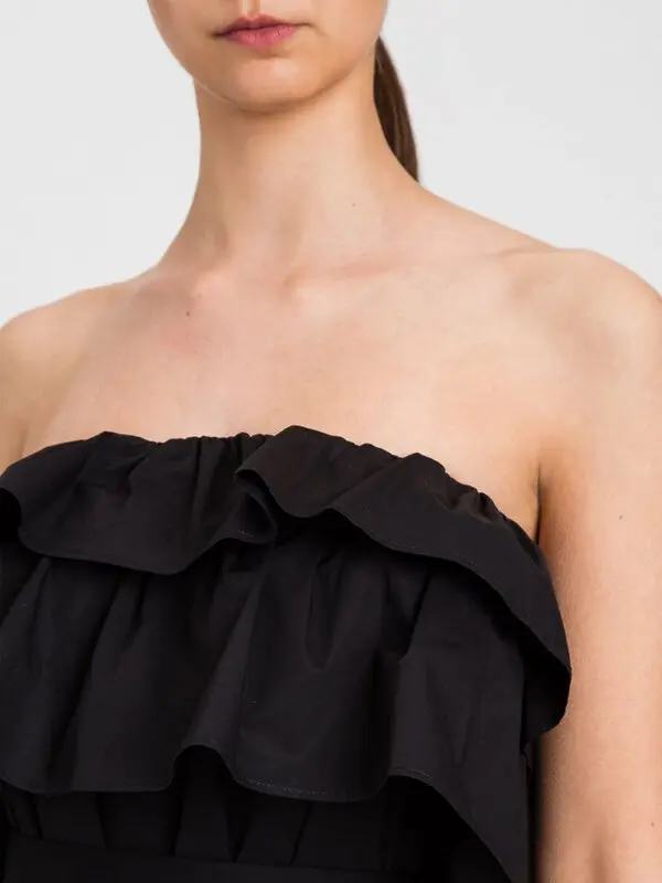 TWINSET Asymmetric Stretch Cotton Dress