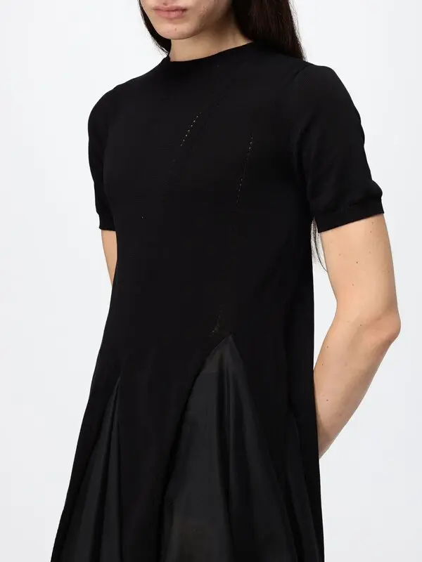 SEMICOUTURE Short Sleeve Midi Dress