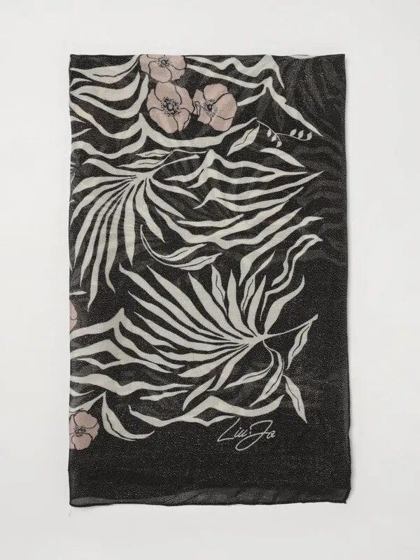 Liu Jo Viscose Blend Stole With Floral Motif