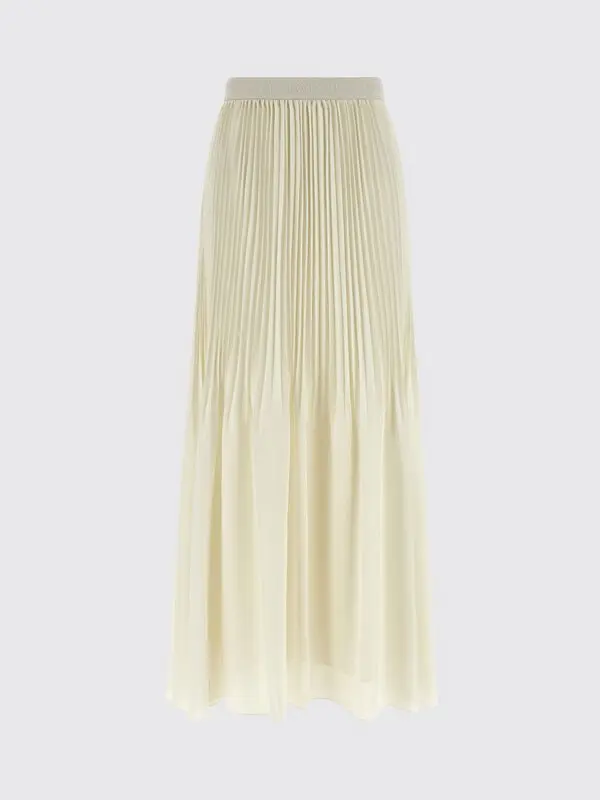 TWINSET Pleated Long Skirt In Crêpe
