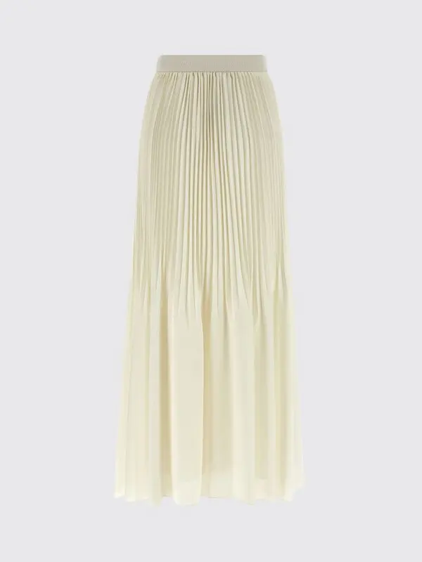 TWINSET Pleated Long Skirt In Crêpe