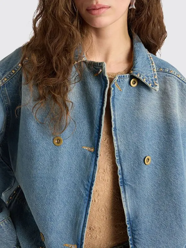 Momoni Denim Double Breasted Jacket