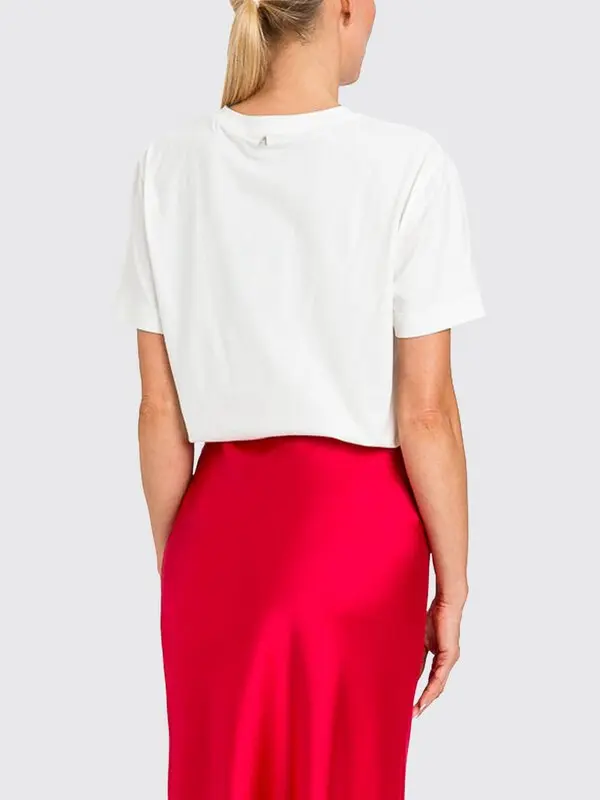 TWINSET Cotton T-shirt With Graphic Heart Print - White
